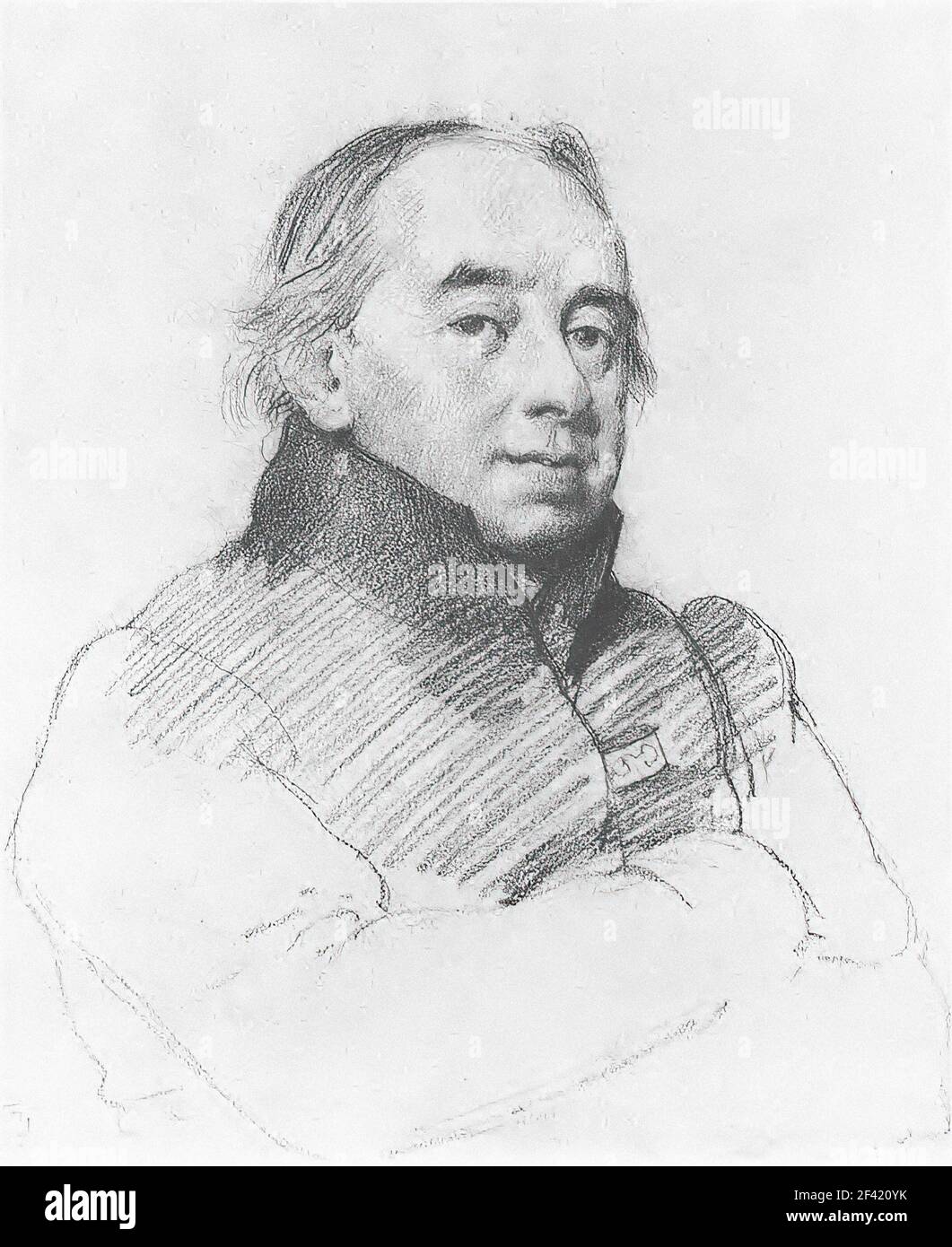 Orest Adamovich Kiprensky - Portrait Abbot Skarpellini 1821 Stock Photo ...