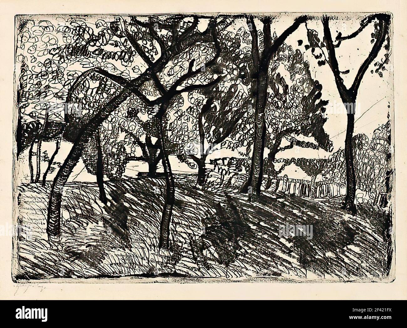 Paula Modersohn-Becker - Landscape with Trees C 1902 Stock Photo - Alamy