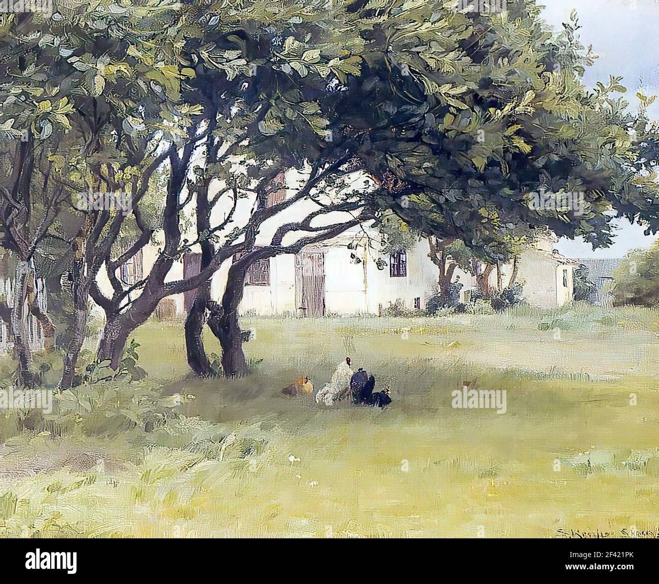 Peder Severin Krøye - Artist House 1893 Stock Photo - Alamy