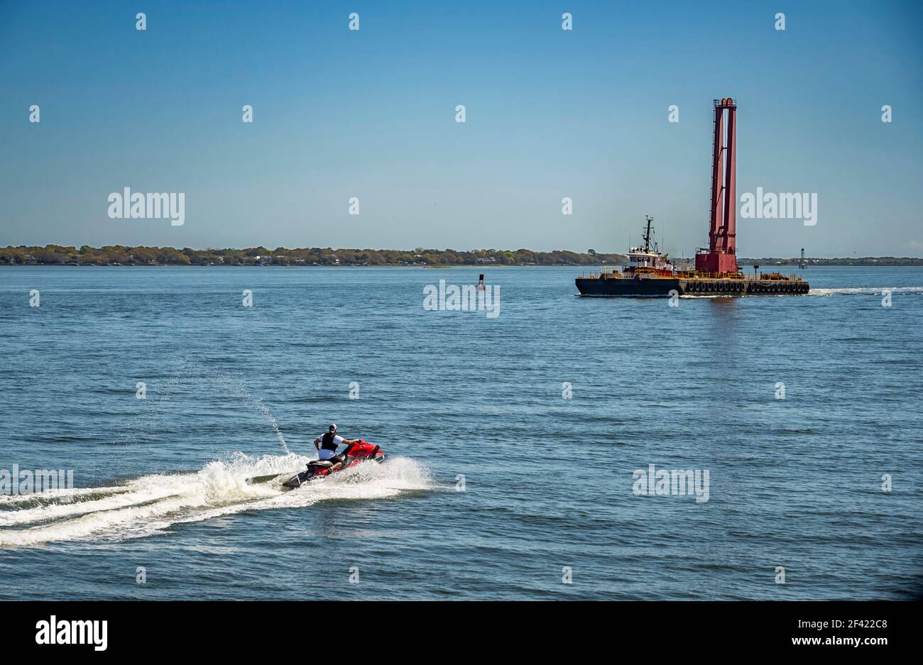 A floating dock, floating pier or floating jetty is a platform on the ...