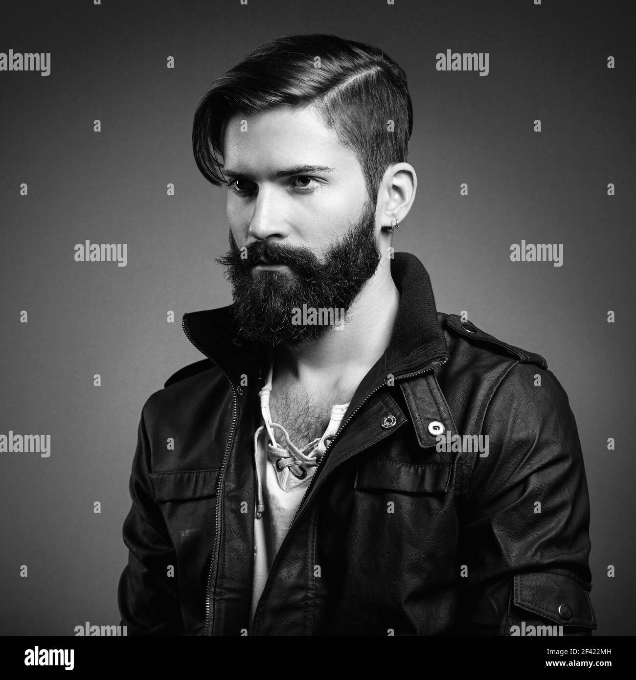 Black hipster mustache monochrome hi-res stock photography and images ...