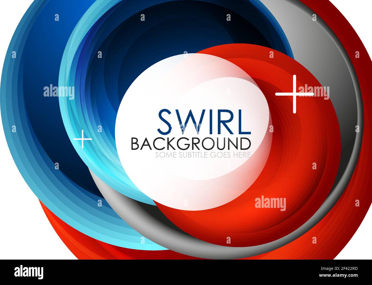 Spiral swirl flowing lines 3d vector abstract background. Spiral swirl ...