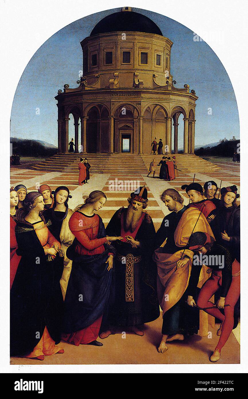 The marriage of the virgin by raphael hi-res stock photography and ...
