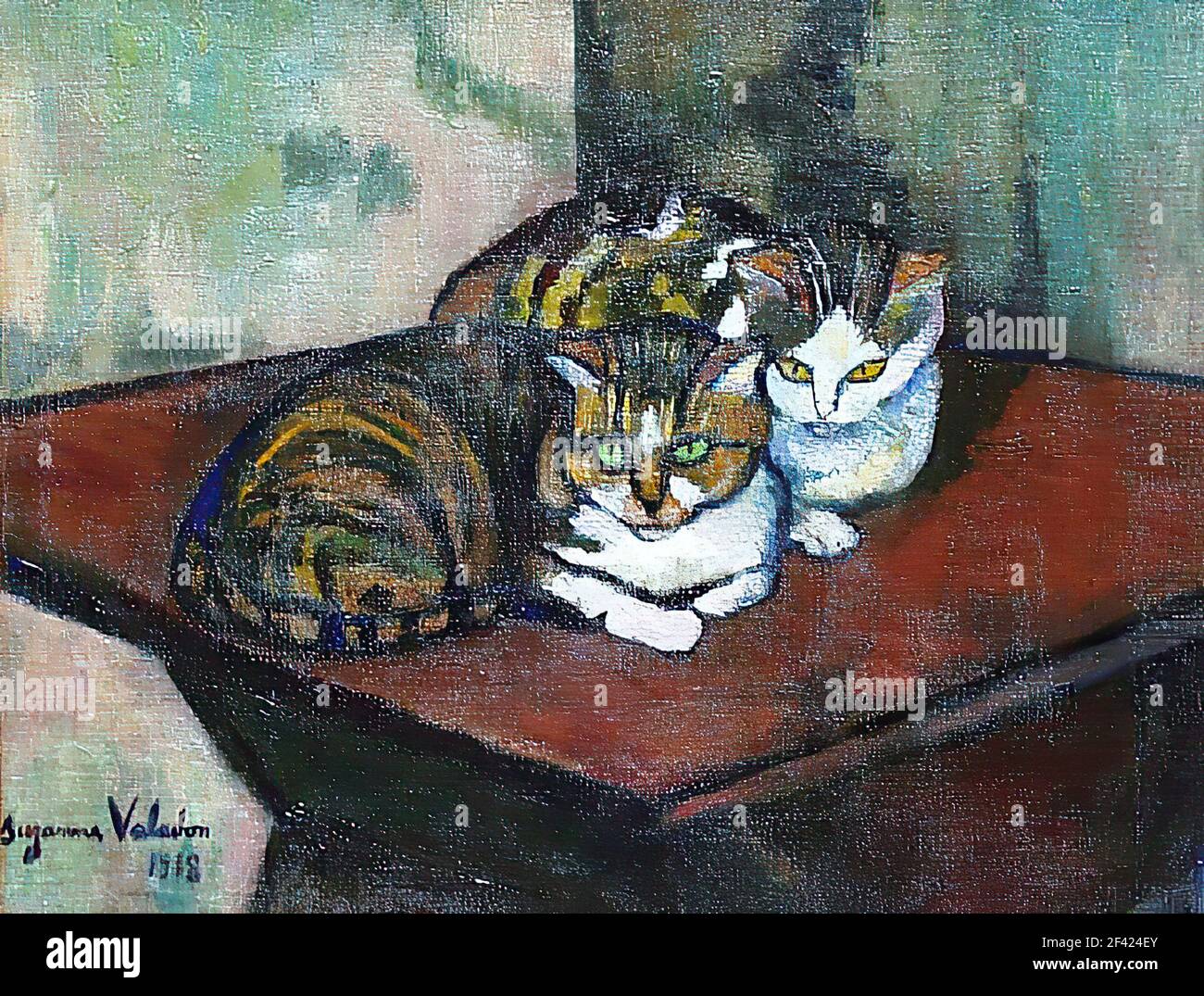 Suzanne Valadon - Two Cats 1918 Stock Photo - Alamy