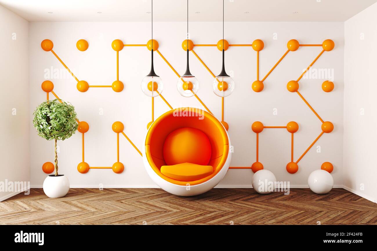 conceptual interior design. 3d rendering Stock Photo - Alamy