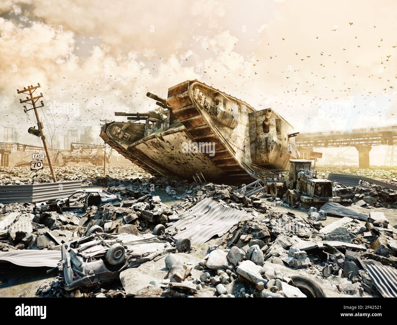 Futuristic battle scene hi-res stock photography and images - Alamy