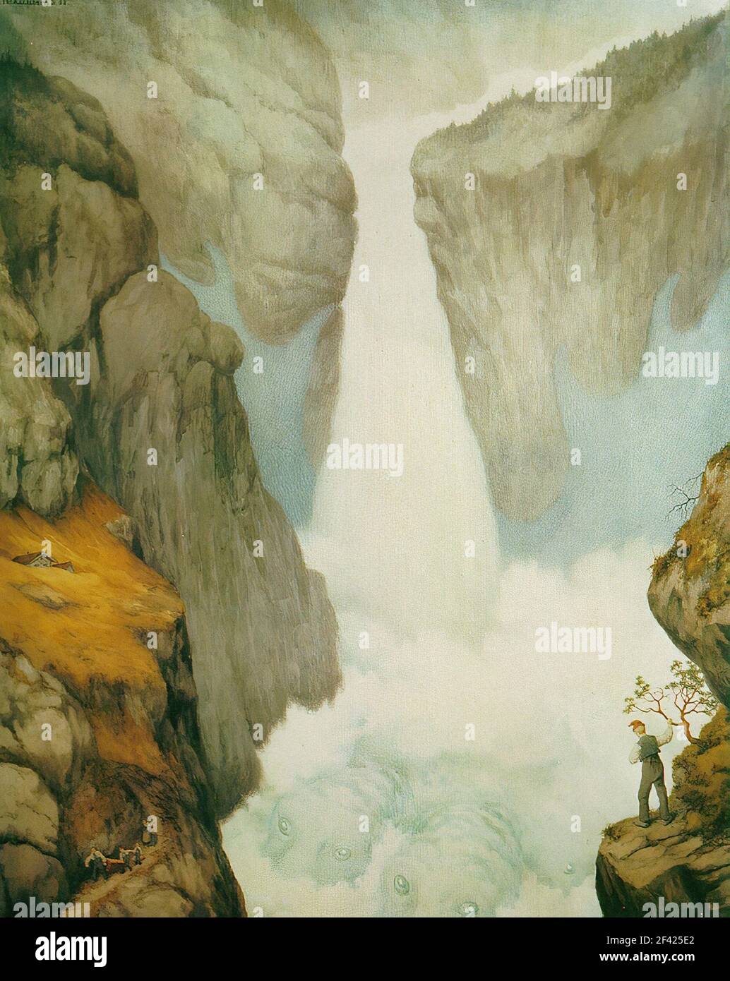 Theodor Kittelsen - Sam Eyde Foran Svelgfoss 1908 Stock Photo - Alamy