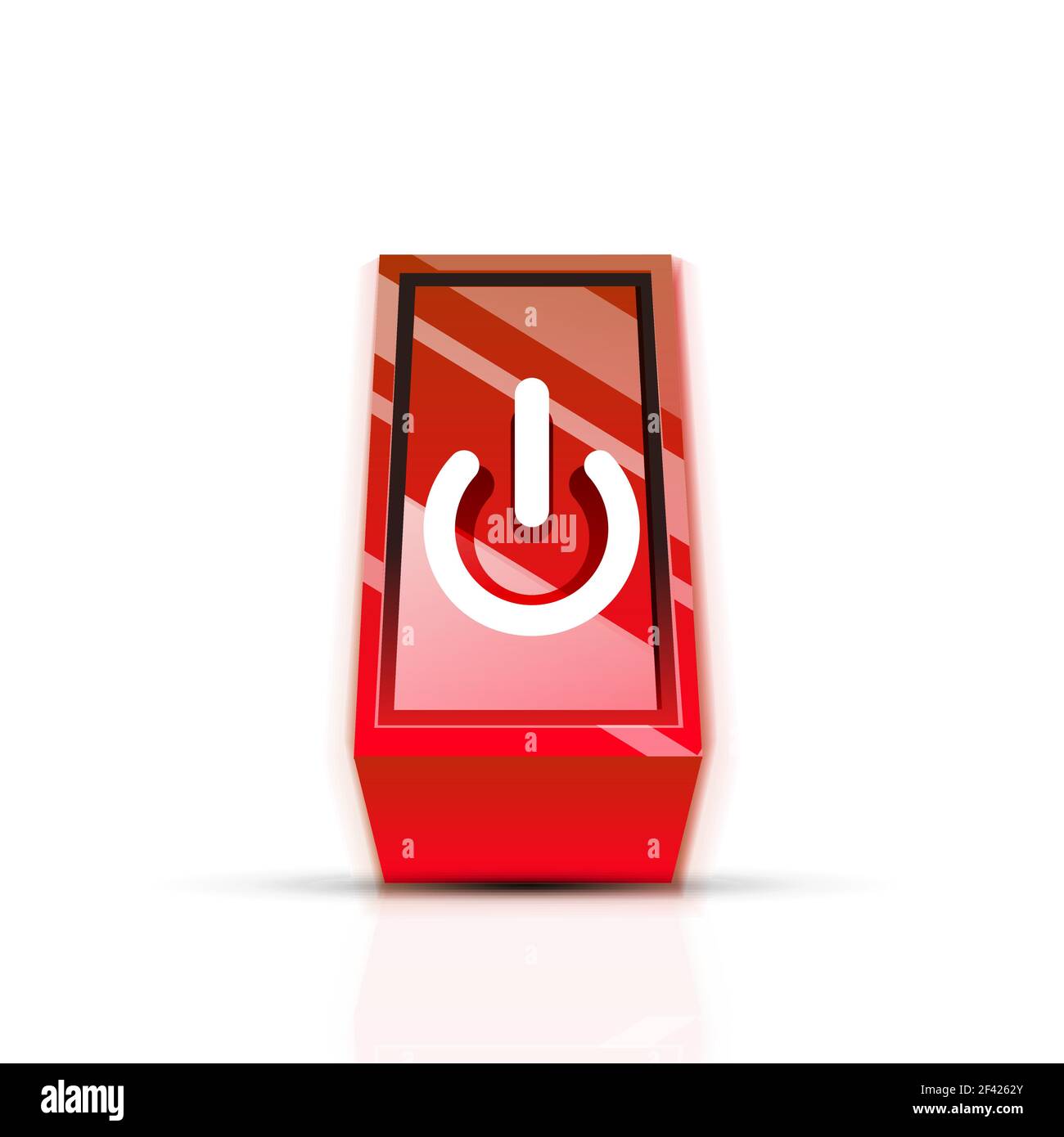 Power button icon, start symbol, web design UI or application design element. Power button icon ...