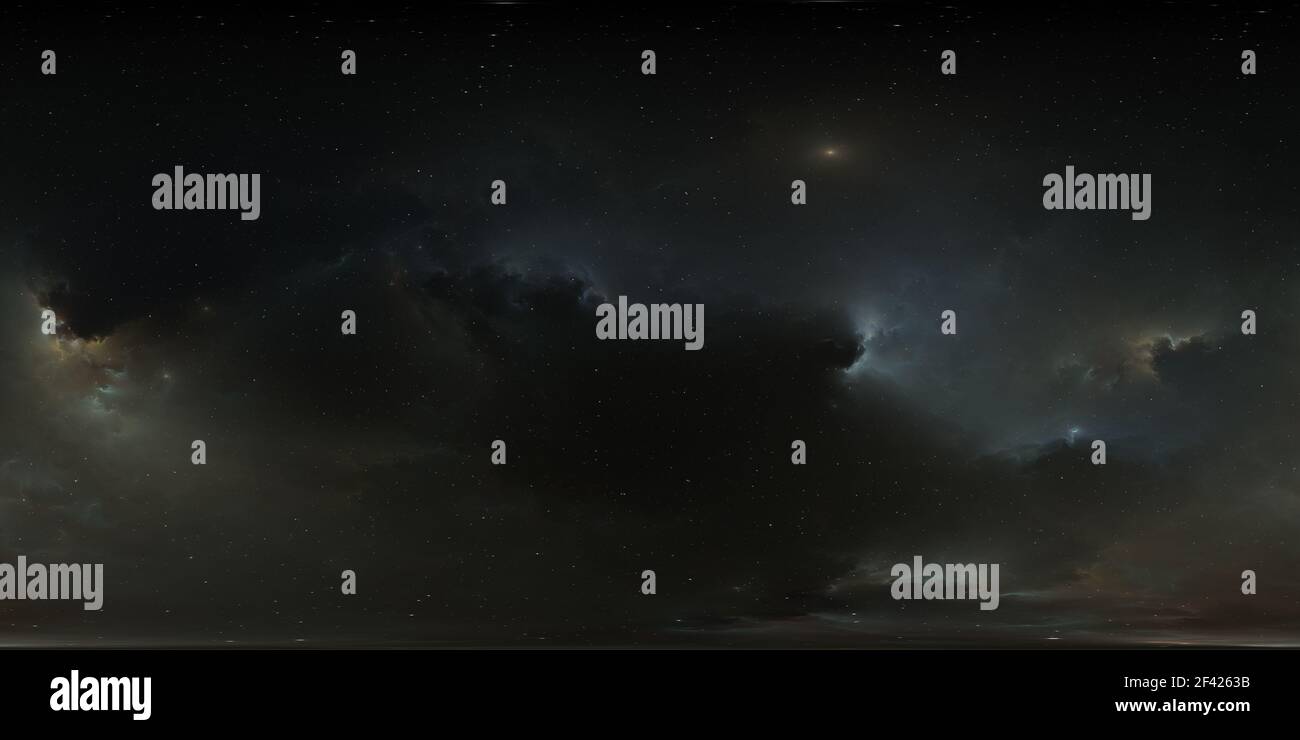 Full 360 degree space background. Equirectangular projection ...