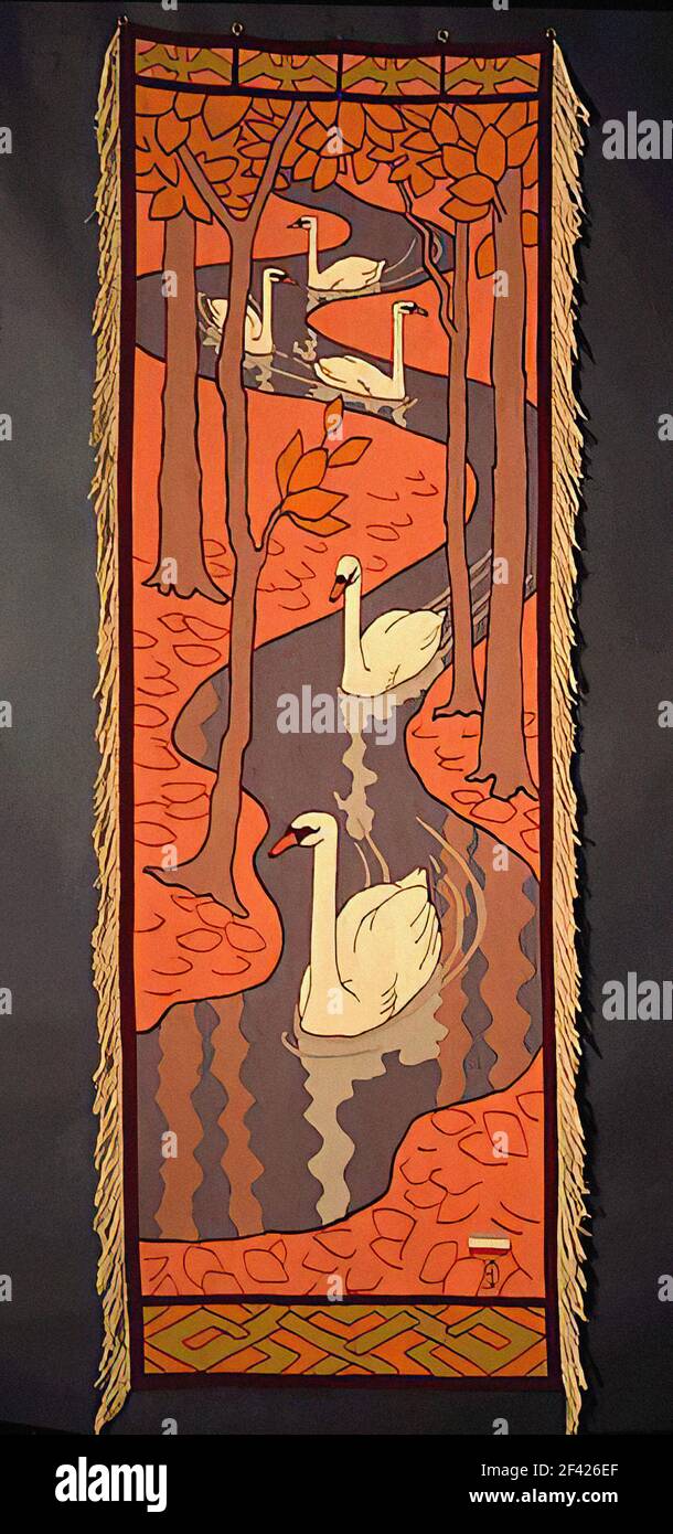 Thomas Eckmann - Five Swans 1897 Stock Photo - Alamy