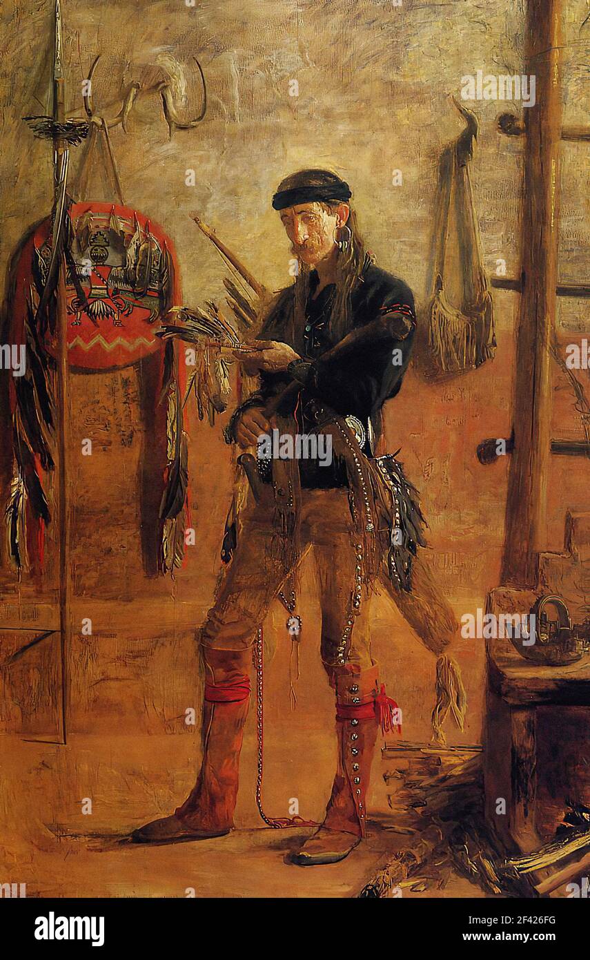 Thomas Eakins - Portrait Frank Hamilton Cushing 1895 Stock Photo - Alamy