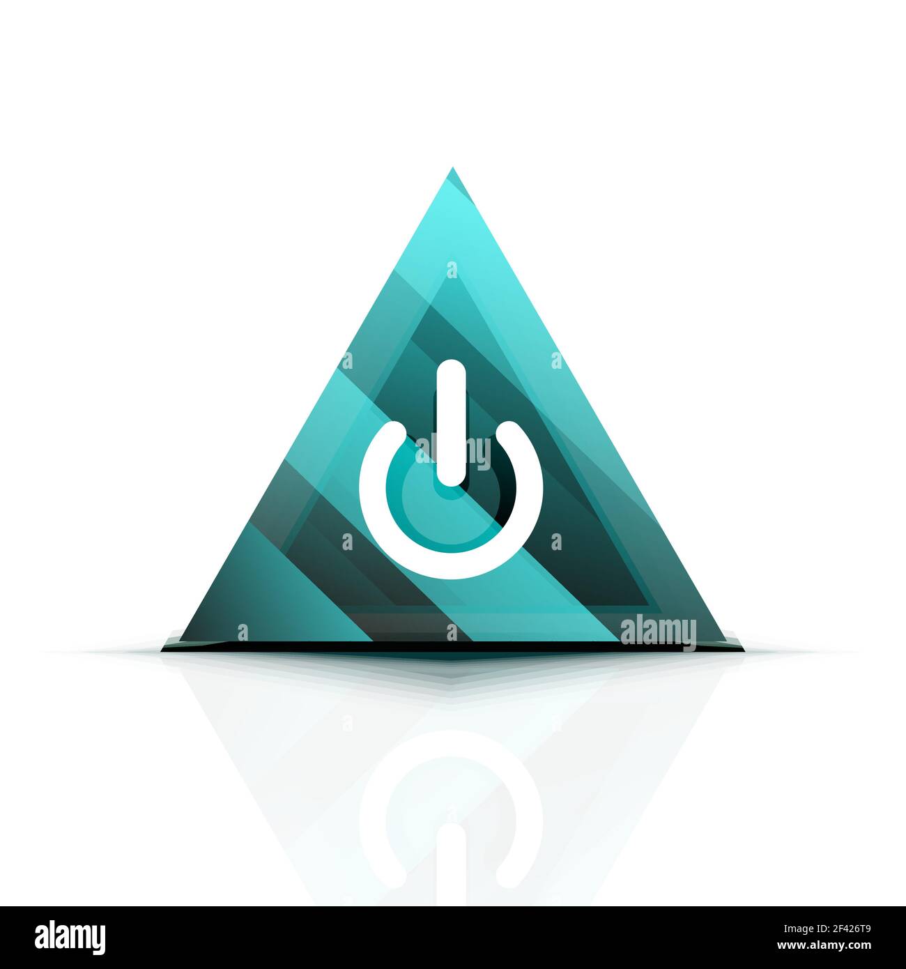 Power button icon, start symbol, web design UI or application design element. Power button icon ...