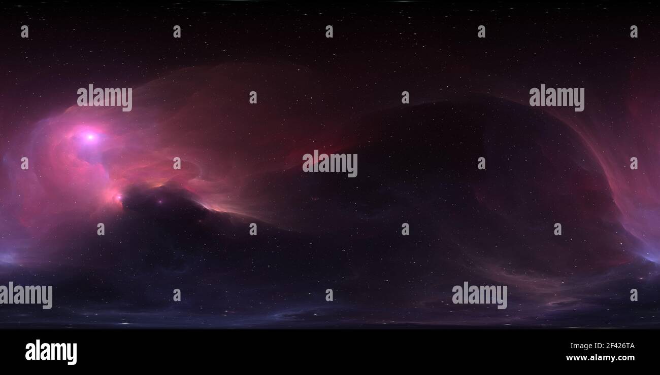 Earth With Stars 360 Panorama