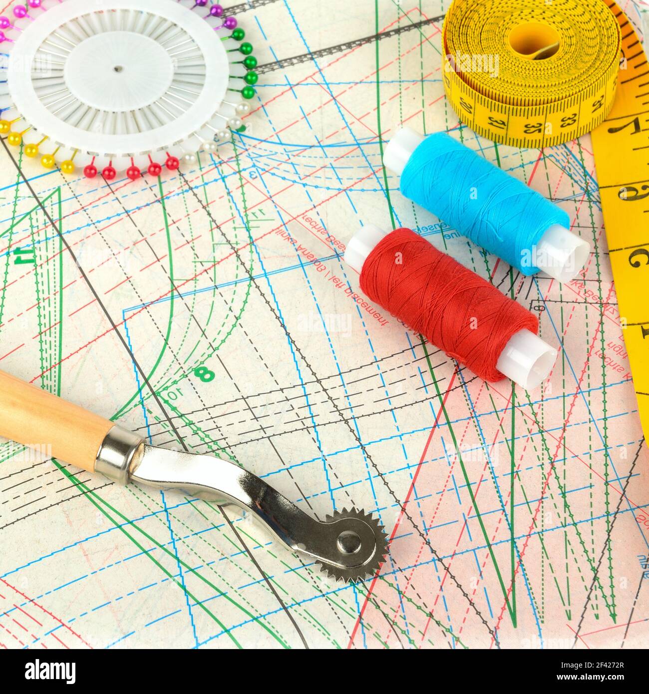 Dressmaking patterns hi-res stock photography and images - Alamy