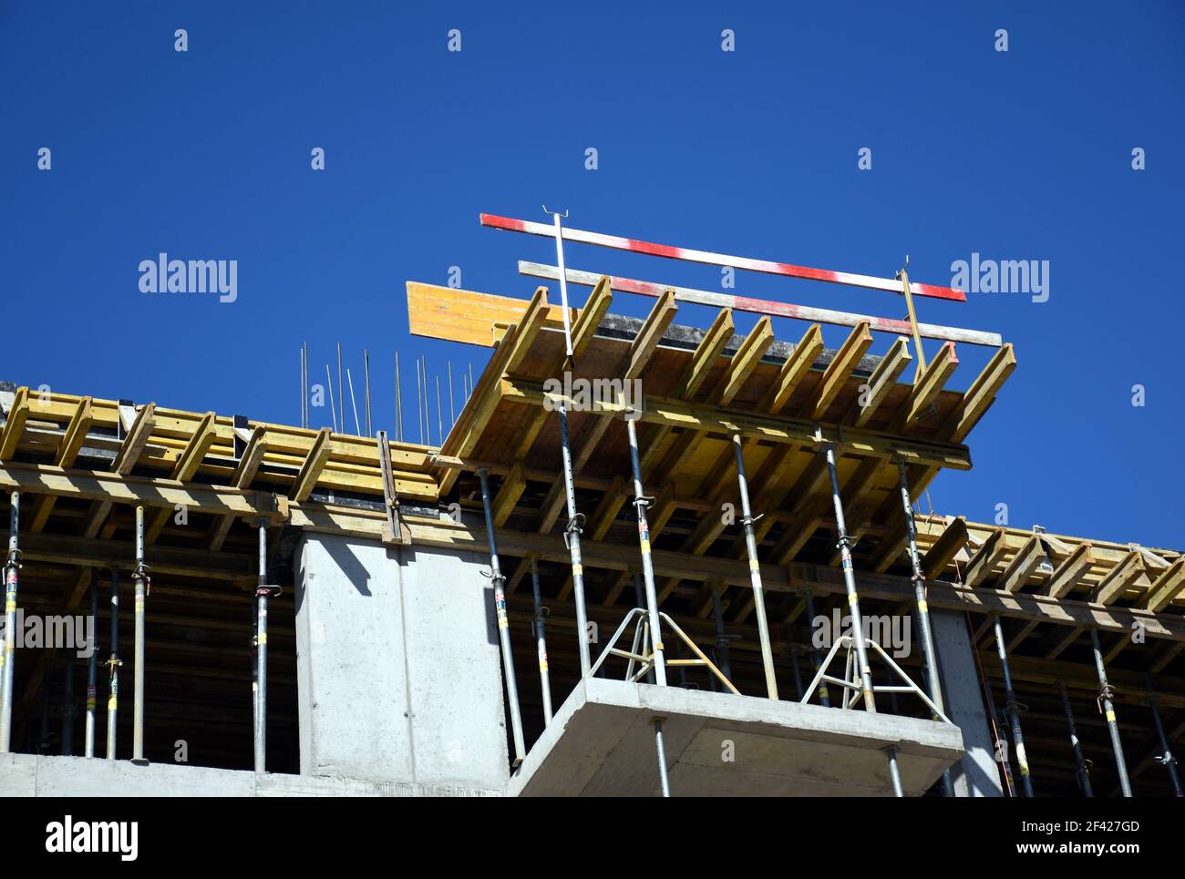 concrete structure. building frame. construction concept. steel and ...