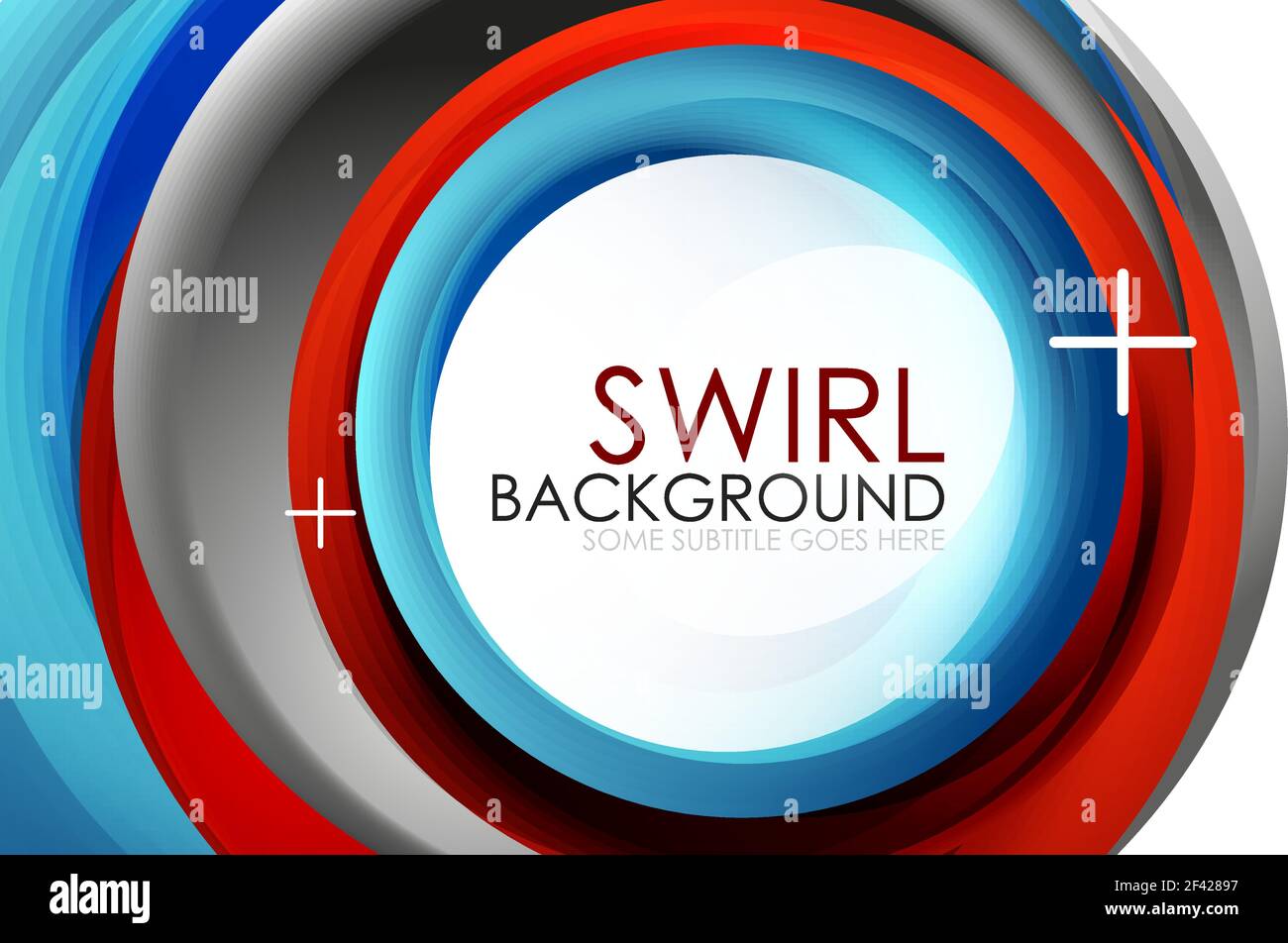 Spiral swirl flowing lines 3d vector abstract background. Spiral swirl ...