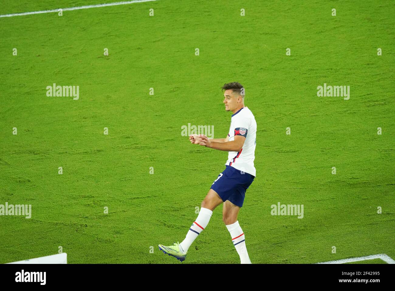 Orlando, Florida, USA, January 31, 2021, USA face Trinidad and Tobago ...