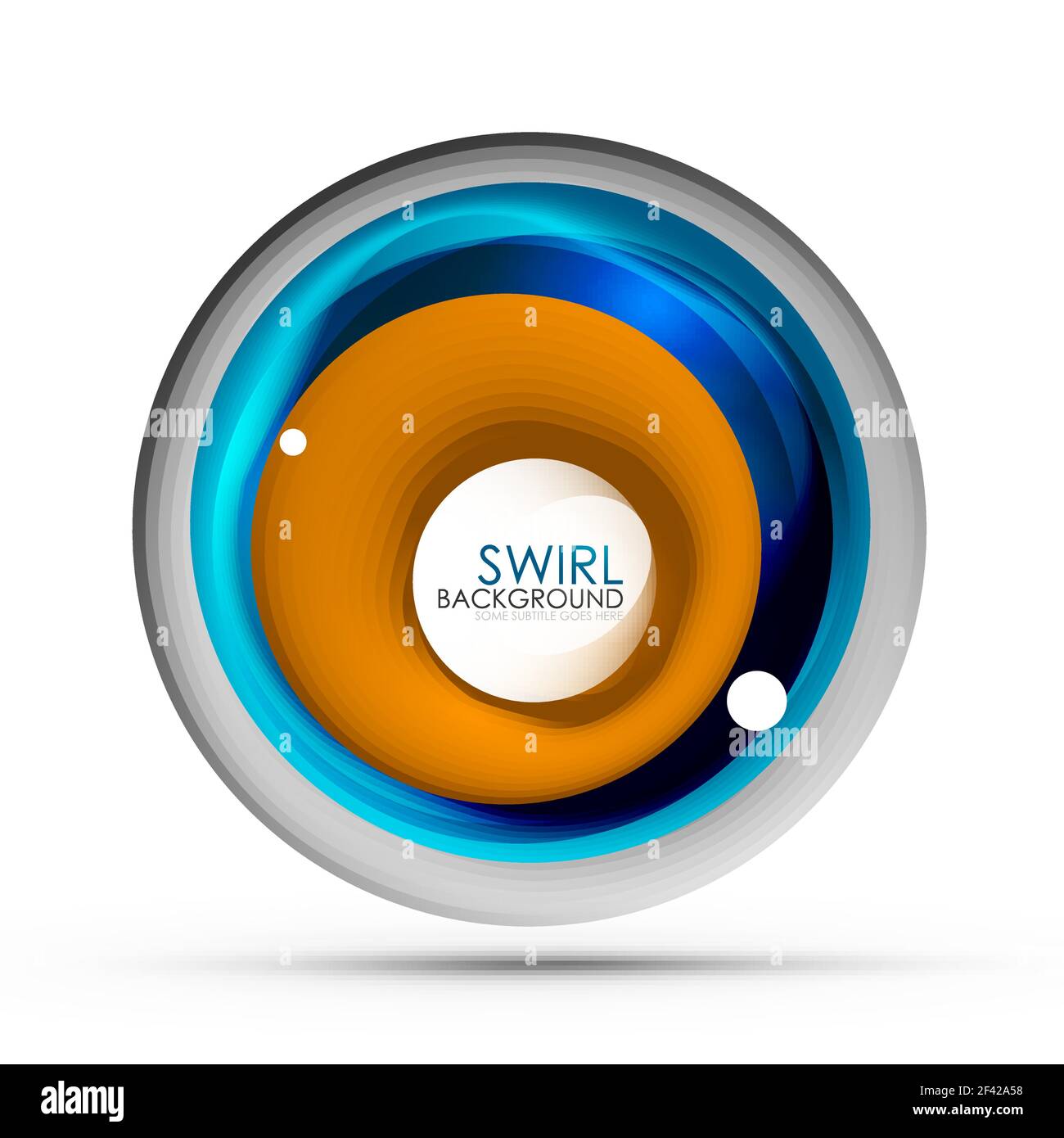 Spiral swirl flowing lines 3d vector abstract digital motion background ...