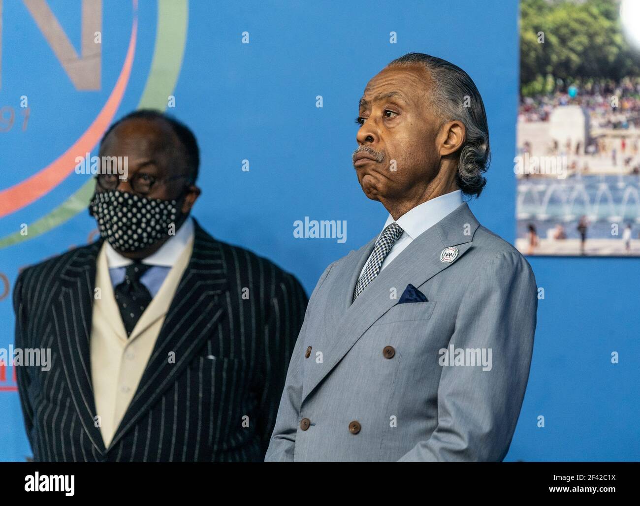 New York, United States. 18th Mar, 2021. Reverend Al Sharpton attends ...