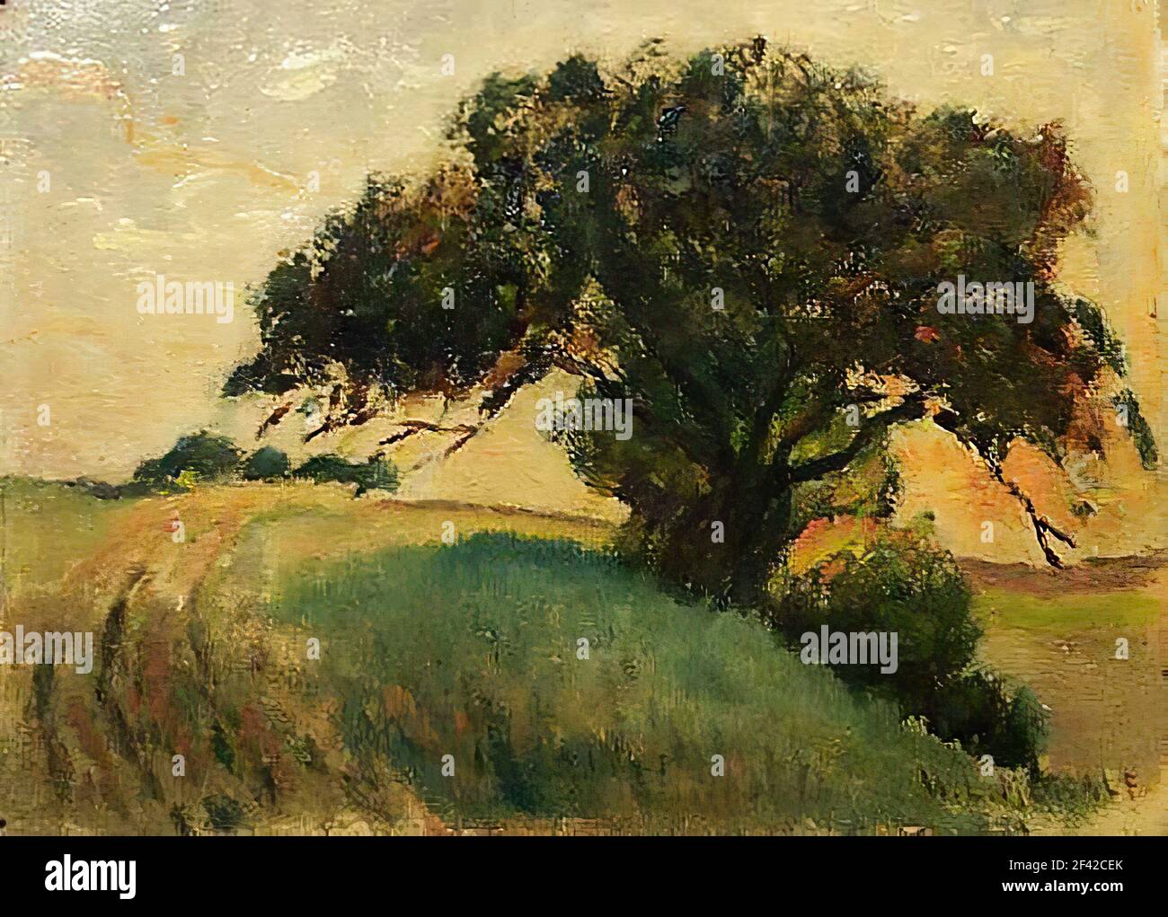 Willard Metcalf - French Landscape 1886 Stock Photo - Alamy