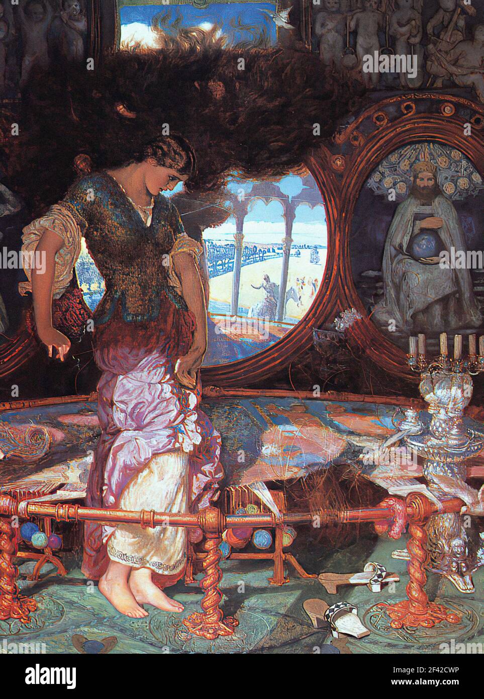 Lady of shalott holman hunt hi-res stock photography and images - Alamy