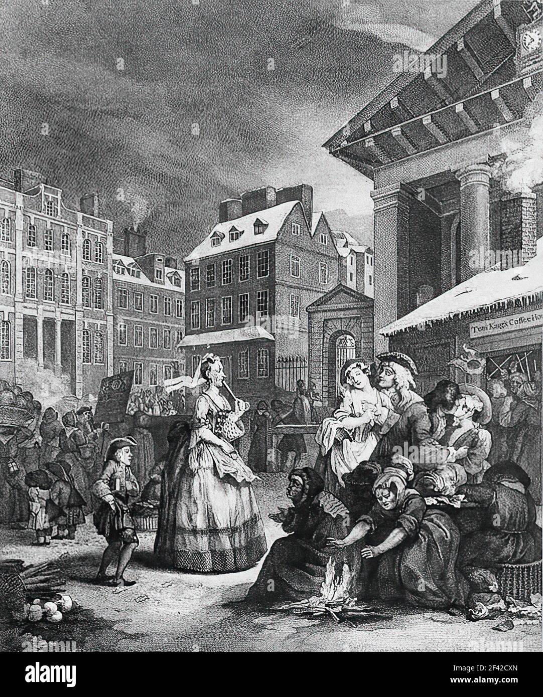 William Hogarth- Times Day Morning Stock Photo - Alamy