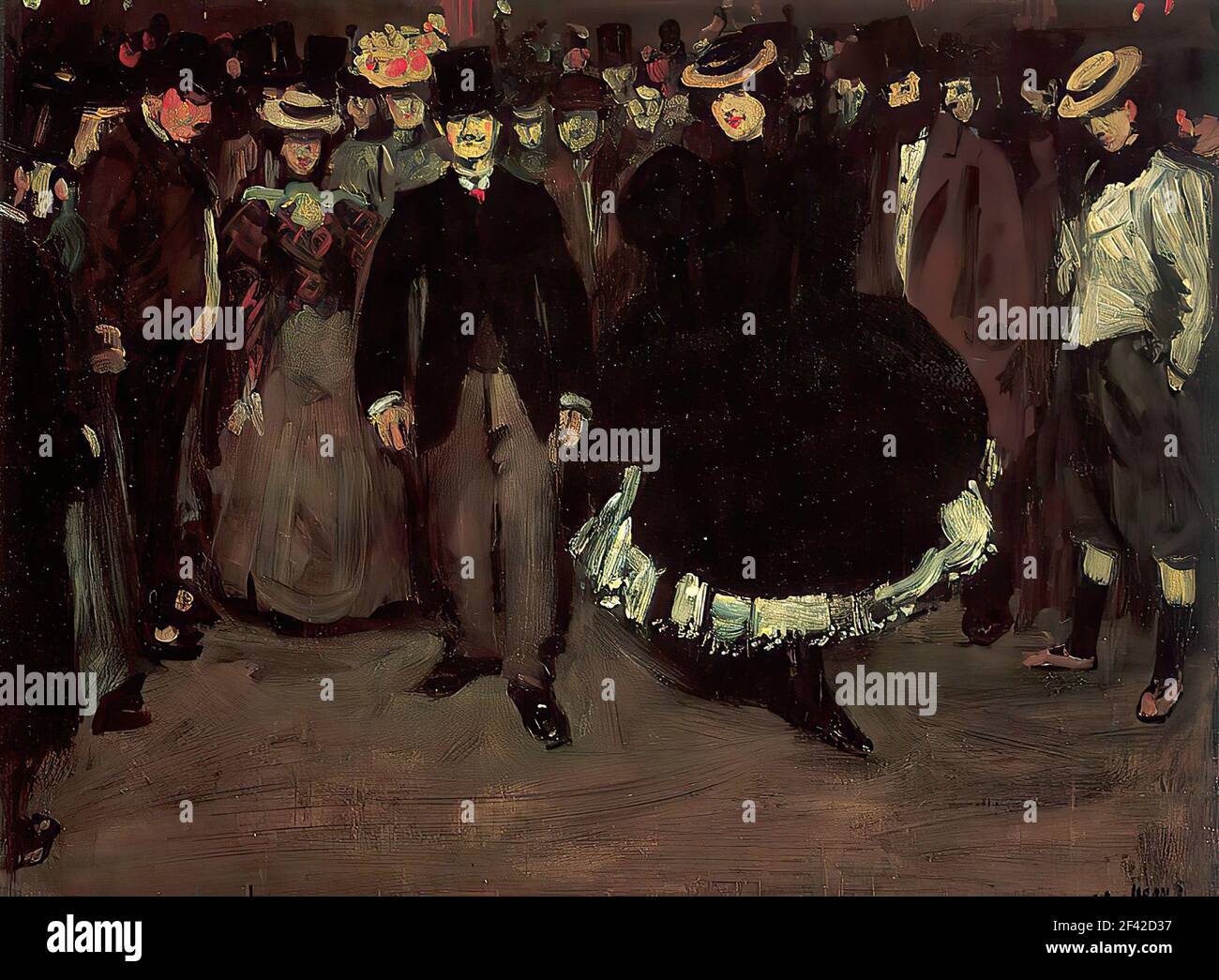 William James Glackens - Bal Bullier 1895 Stock Photo - Alamy