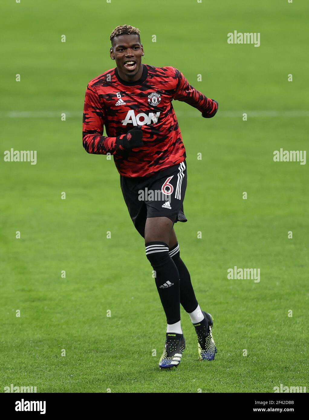 Manchester United's Paul Pogba warming up before the UEFA Europa League ...