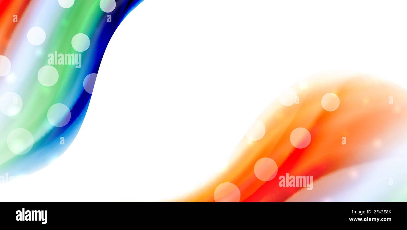 Vector flowing liqiud colors isolated on white, wave abstract ...