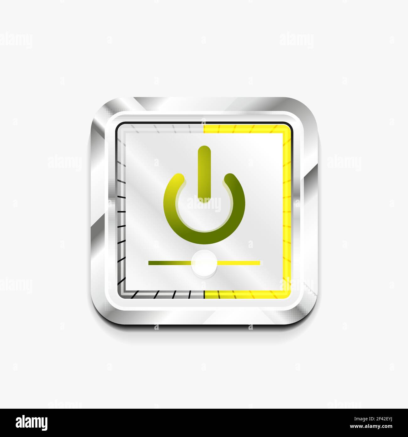 Power button technology logo, digital art techno concept, on off icon ...