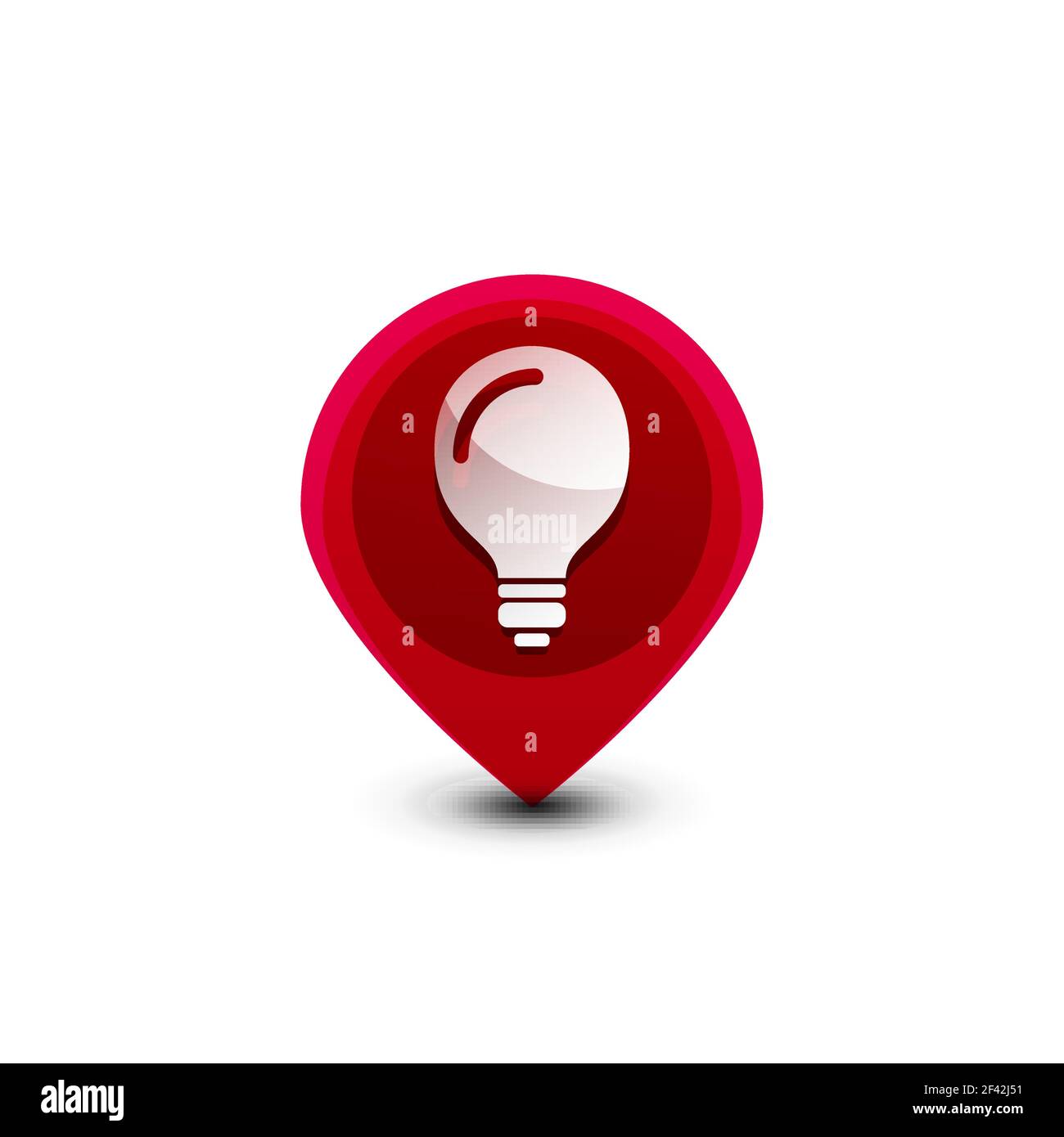 Light bulb, new idea concept web button. Light bulb, new idea concept ...