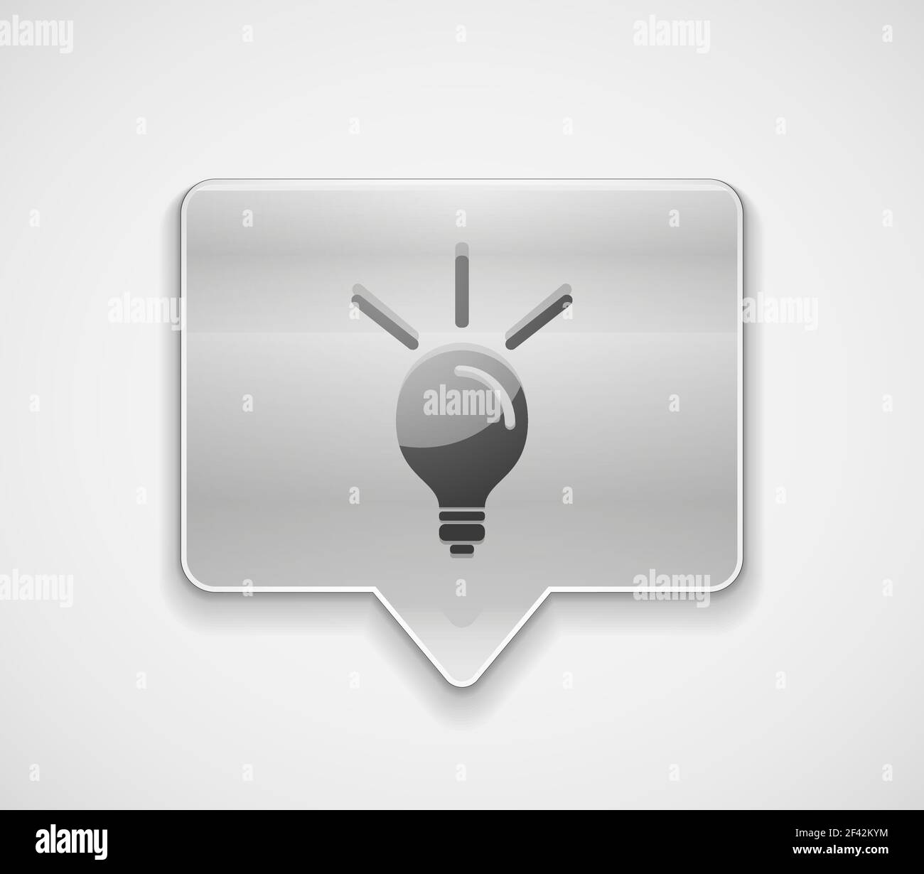 Light bulb, new idea concept web button. Light bulb, new idea concept ...