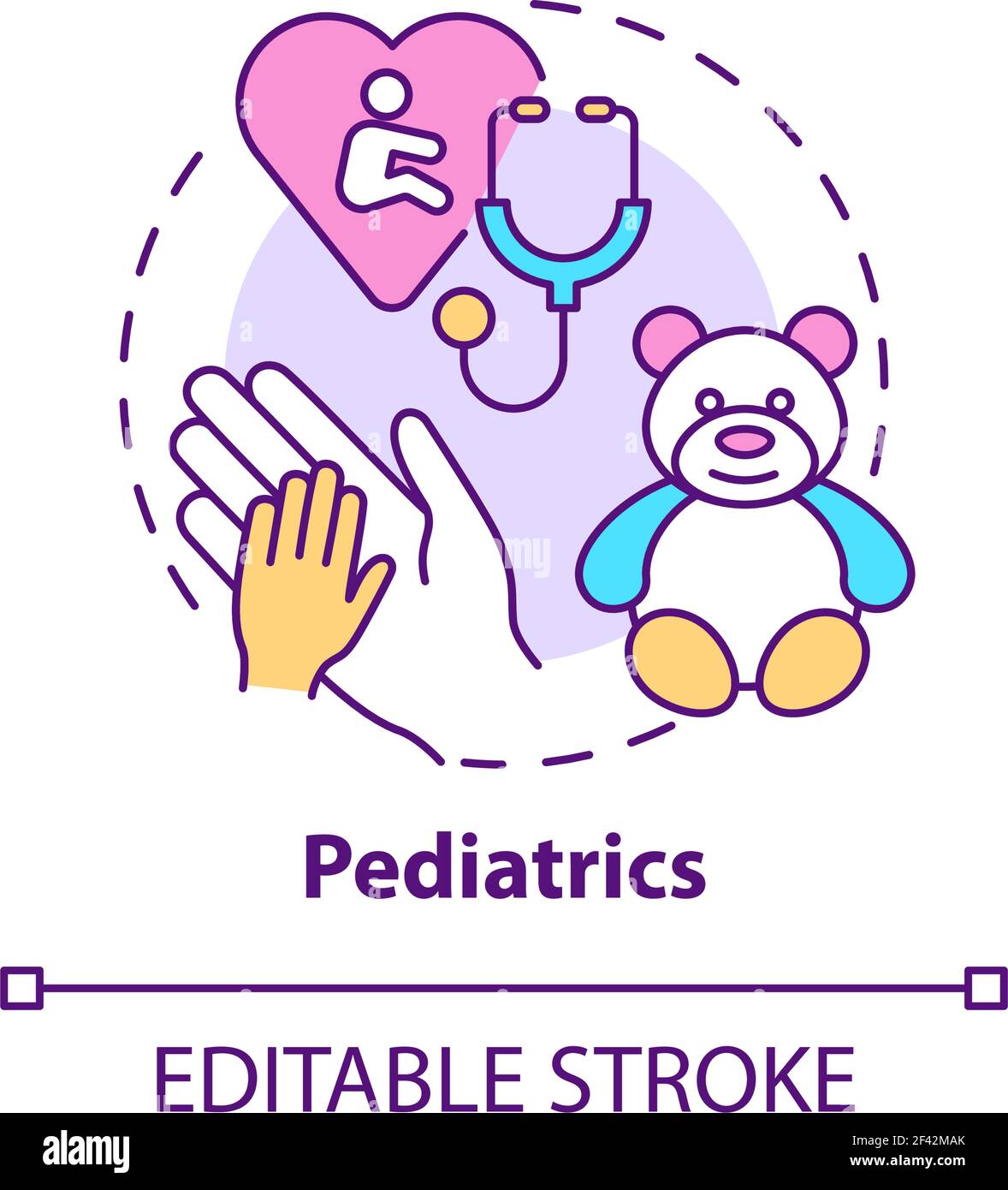 Pediatrics concept icon Stock Vector Image & Art - Alamy
