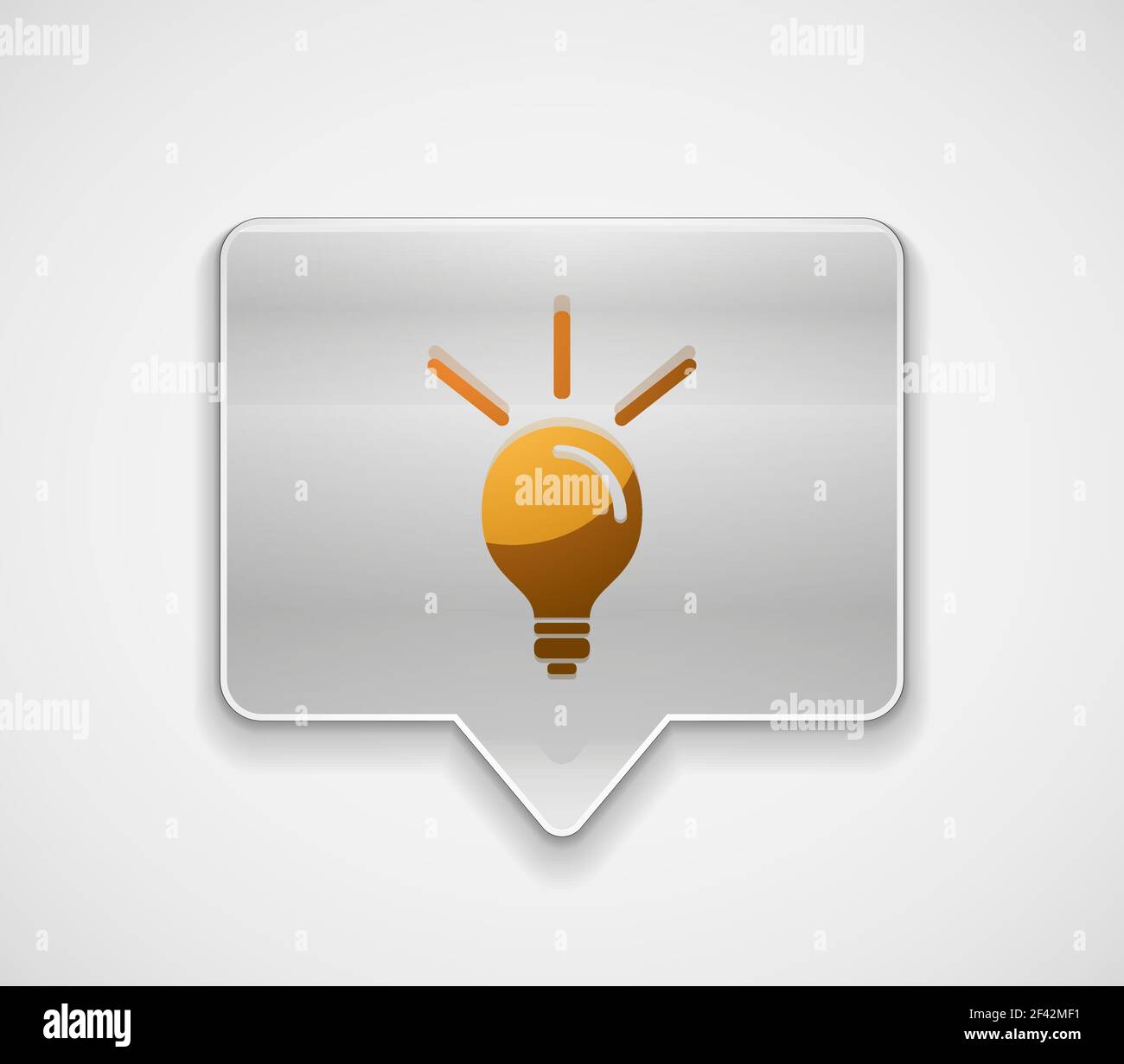Light bulb, new idea concept web button. Light bulb, new idea concept ...