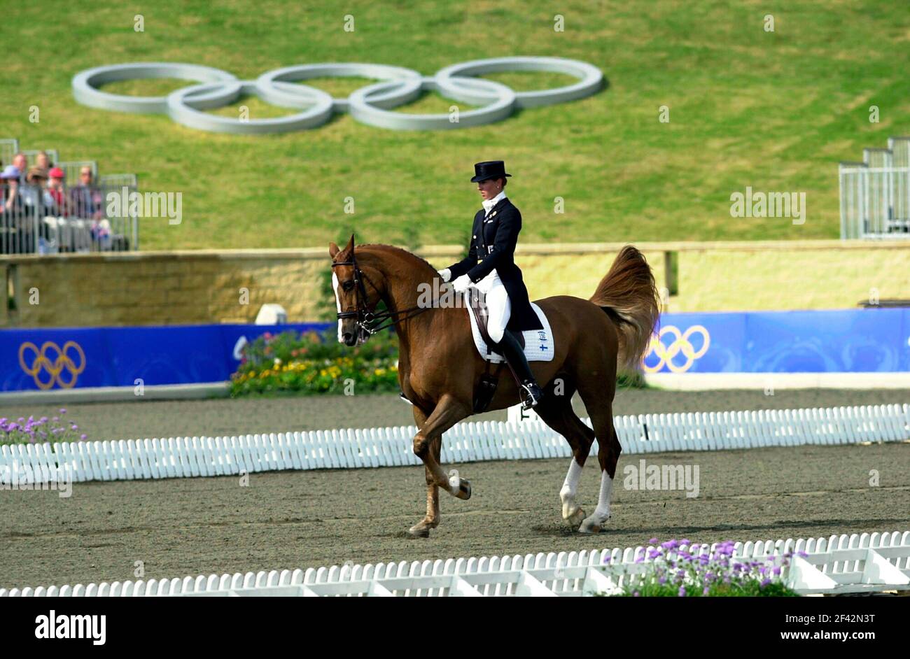 Olympic Games, Sydney 2000, Heidi Svanborg (FIN) riding Bazalt Stock ...