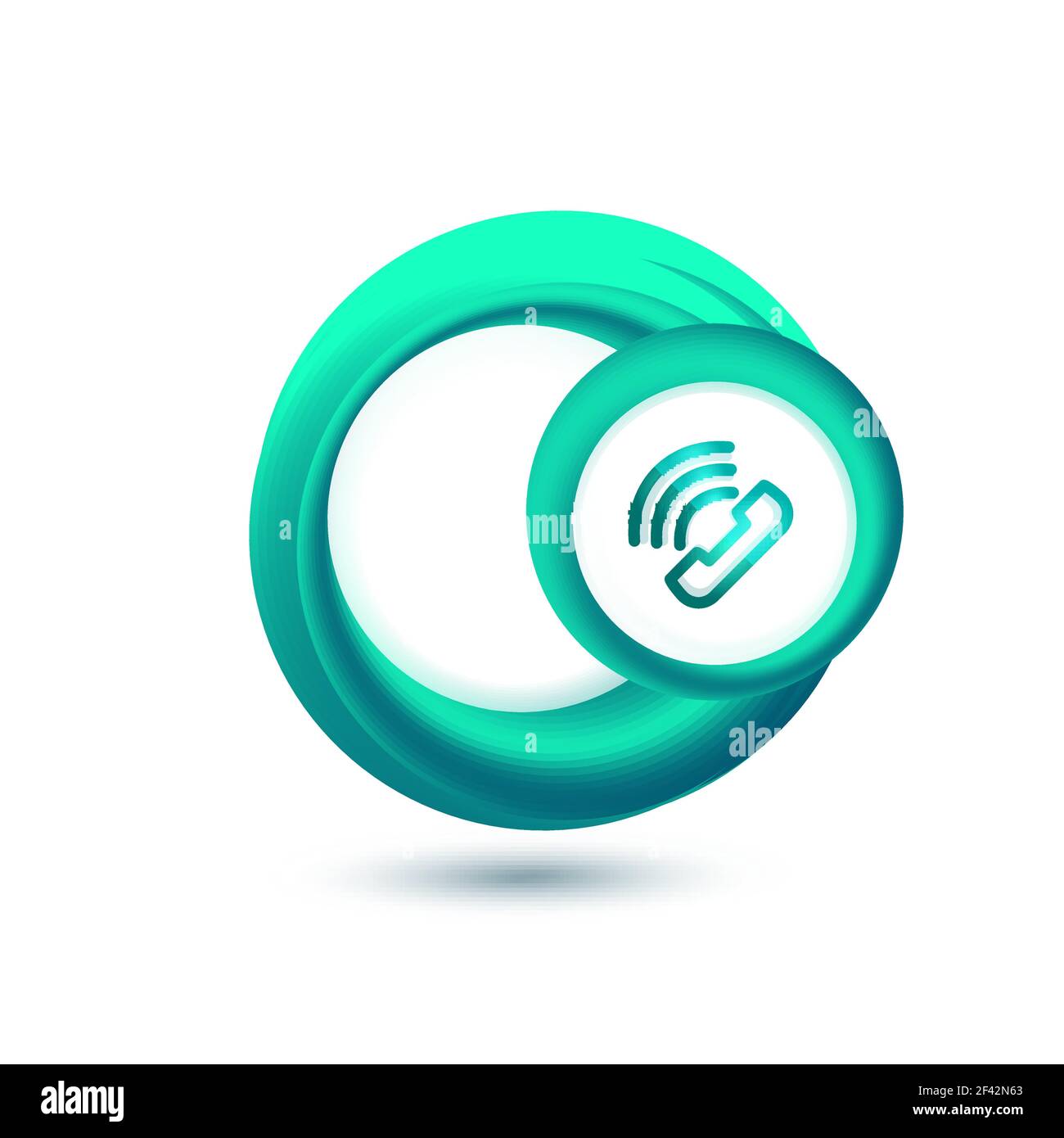 Old fashioned phone button, call center support icon. Old fashioned ...