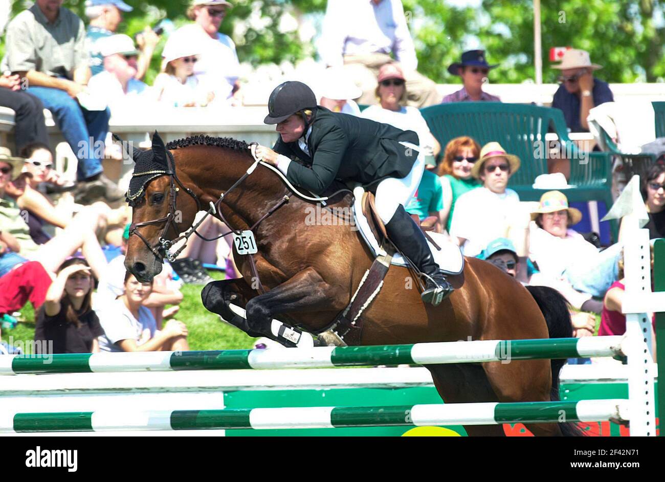 Canada 1 Spruce Meadows 2001, Enbridge Cup, Sarah Baldwin, USA, riding ...