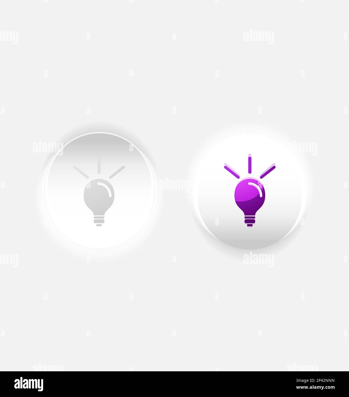 Light bulb, new idea concept web button. Light bulb, new idea concept ...