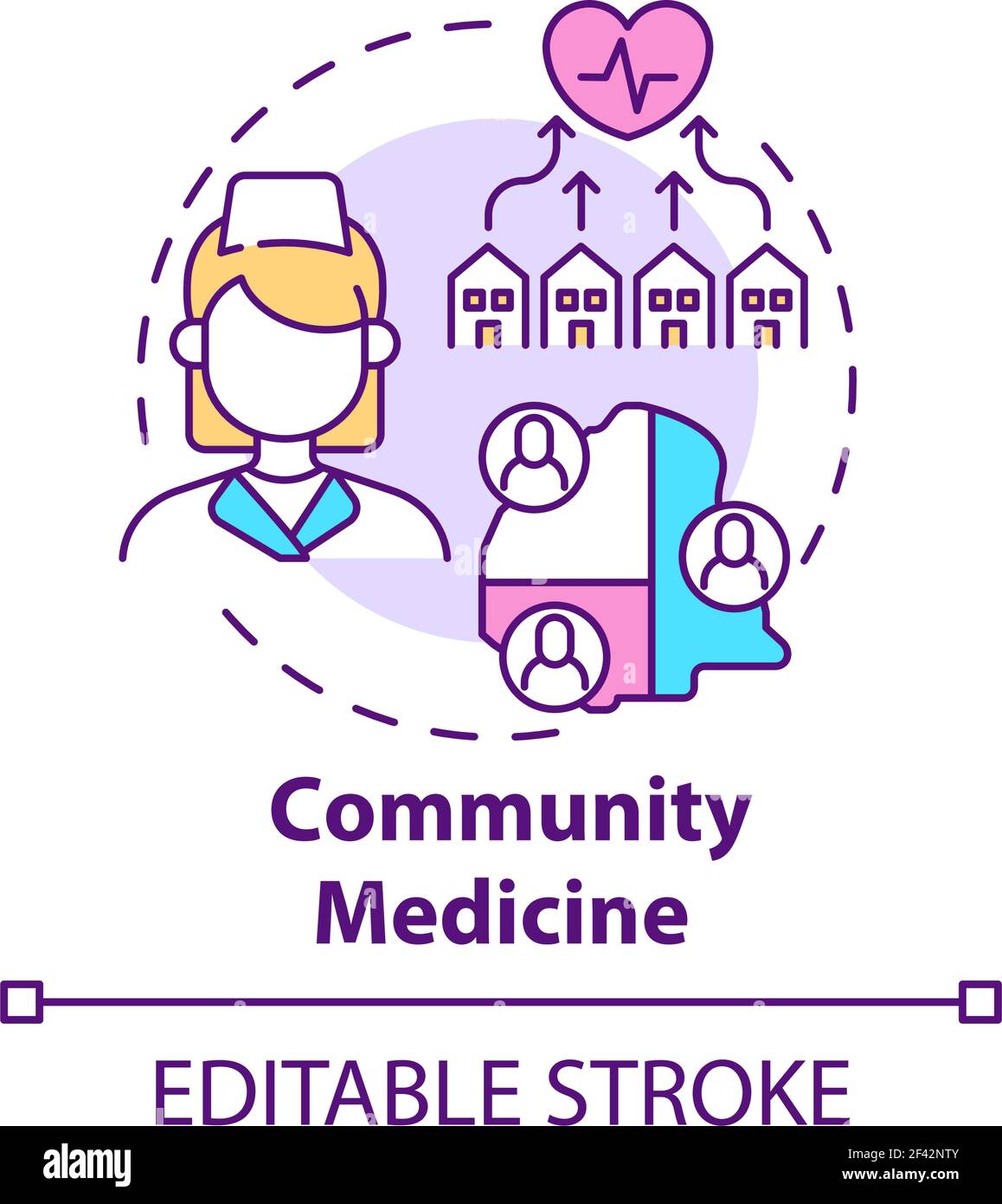 Community medicine concept icon Stock Vector Image & Art - Alamy