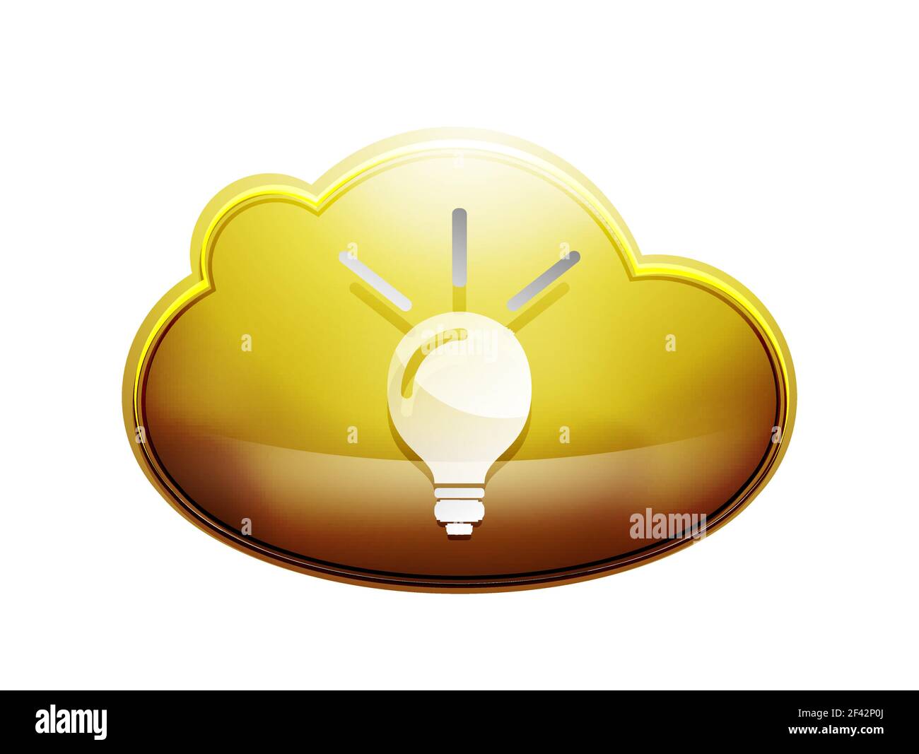 Light bulb, new idea concept web button. Light bulb, new idea concept ...