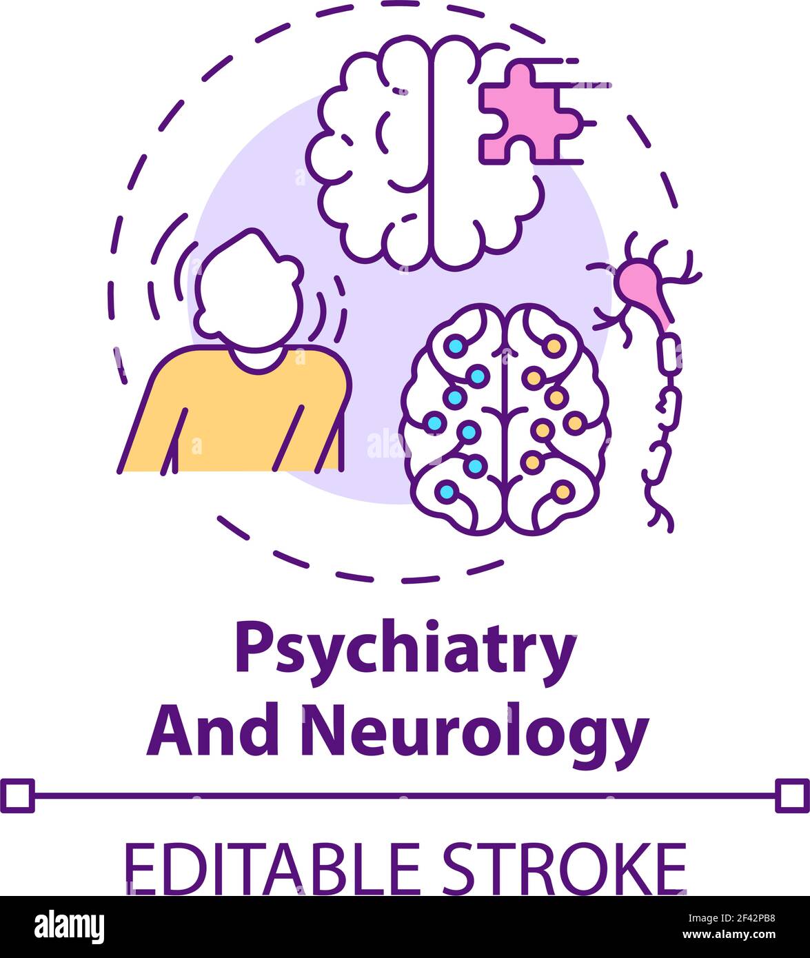 Psychiatry and neurology concept icon Stock Vector Image & Art - Alamy