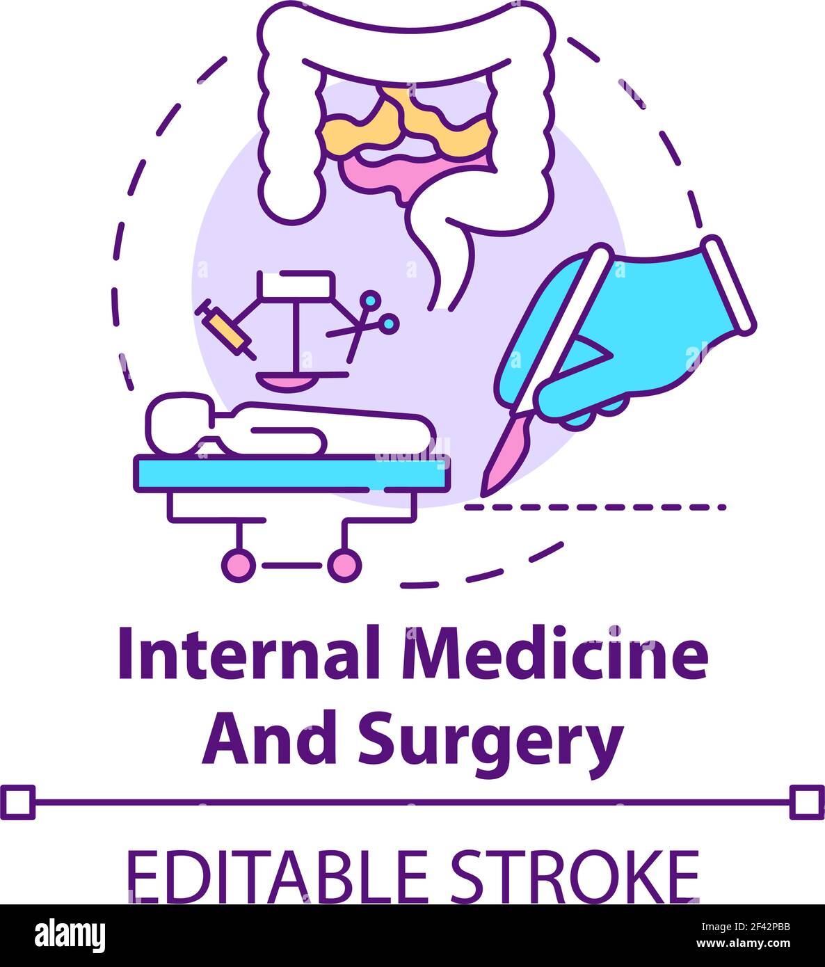 Internal medicine and surgery concept icon Stock Vector Image & Art - Alamy