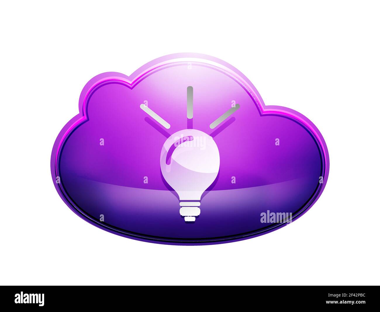 Light bulb, new idea concept web button. Light bulb, new idea concept ...
