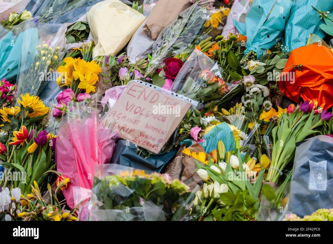 Sarah everard placard end violence hi-res stock photography and images ...