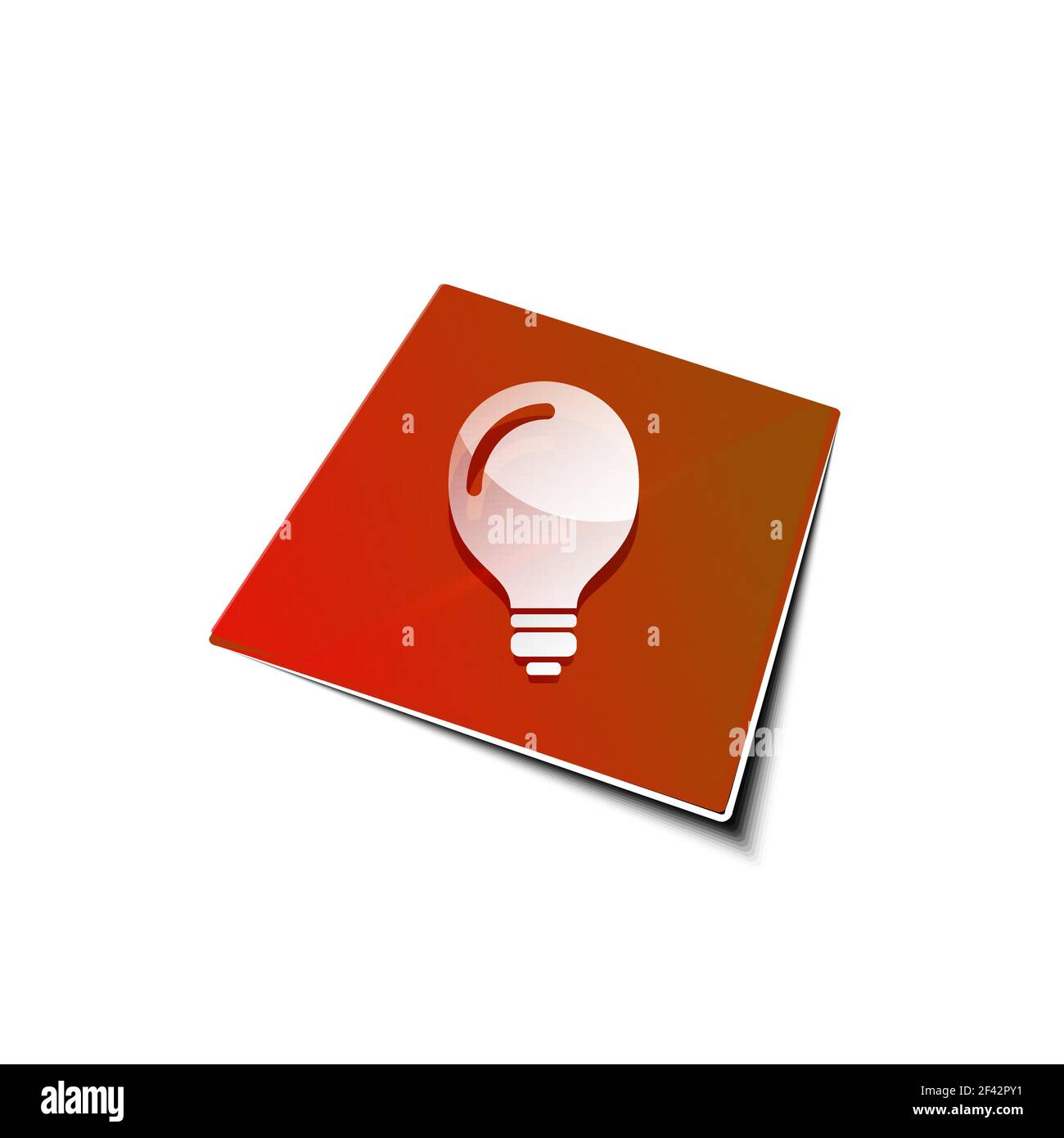Light bulb, new idea concept web button. Light bulb, new idea concept ...