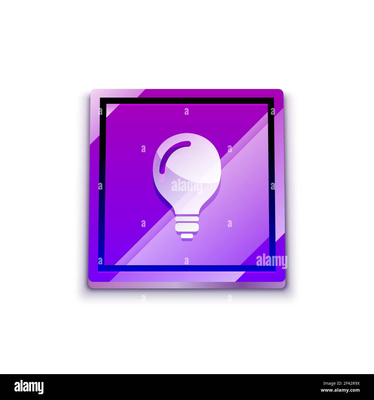 Light bulb, new idea concept web button. Light bulb, new idea concept ...