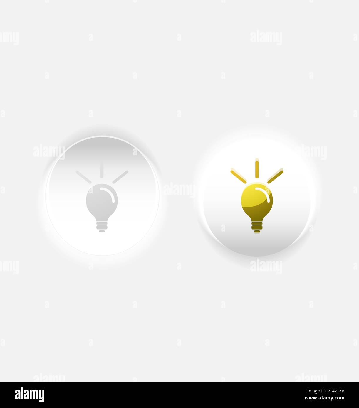 Light bulb, new idea concept web button. Light bulb, new idea concept ...