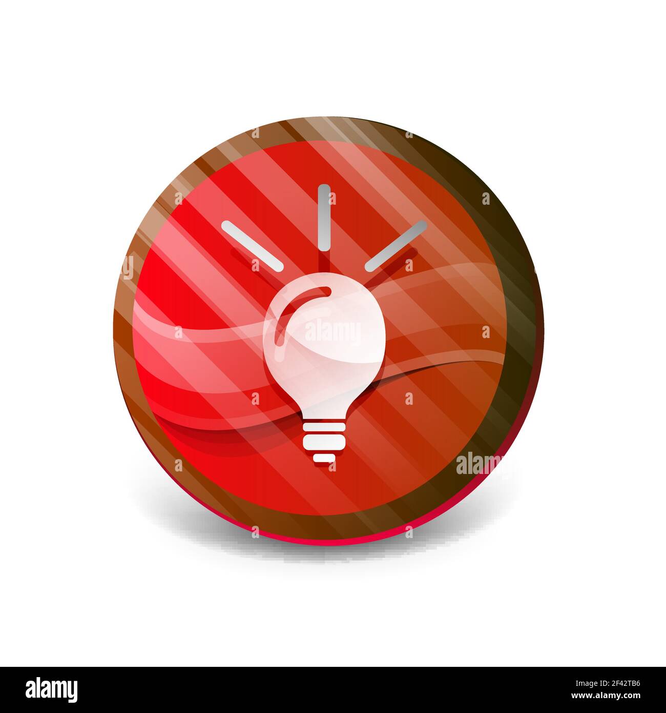 Light bulb, new idea concept web button. Light bulb, new idea concept ...
