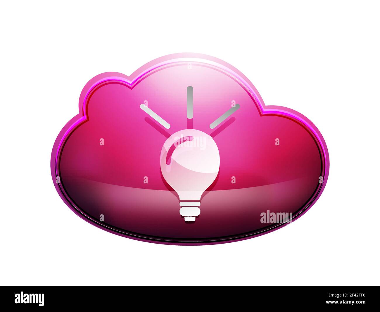 Light bulb, new idea concept web button. Light bulb, new idea concept ...