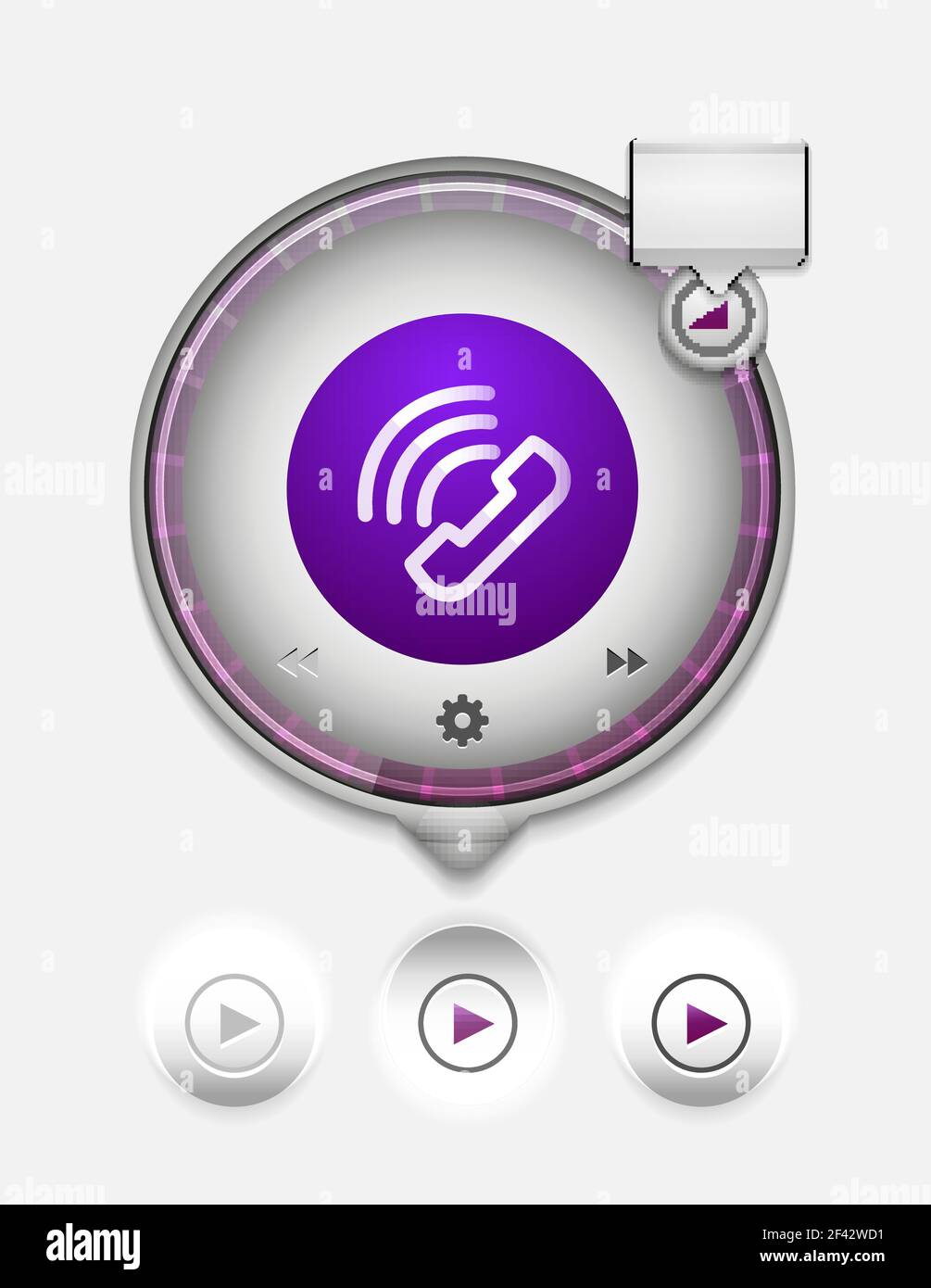 Vector phone support web button. Vector phone support web button ...